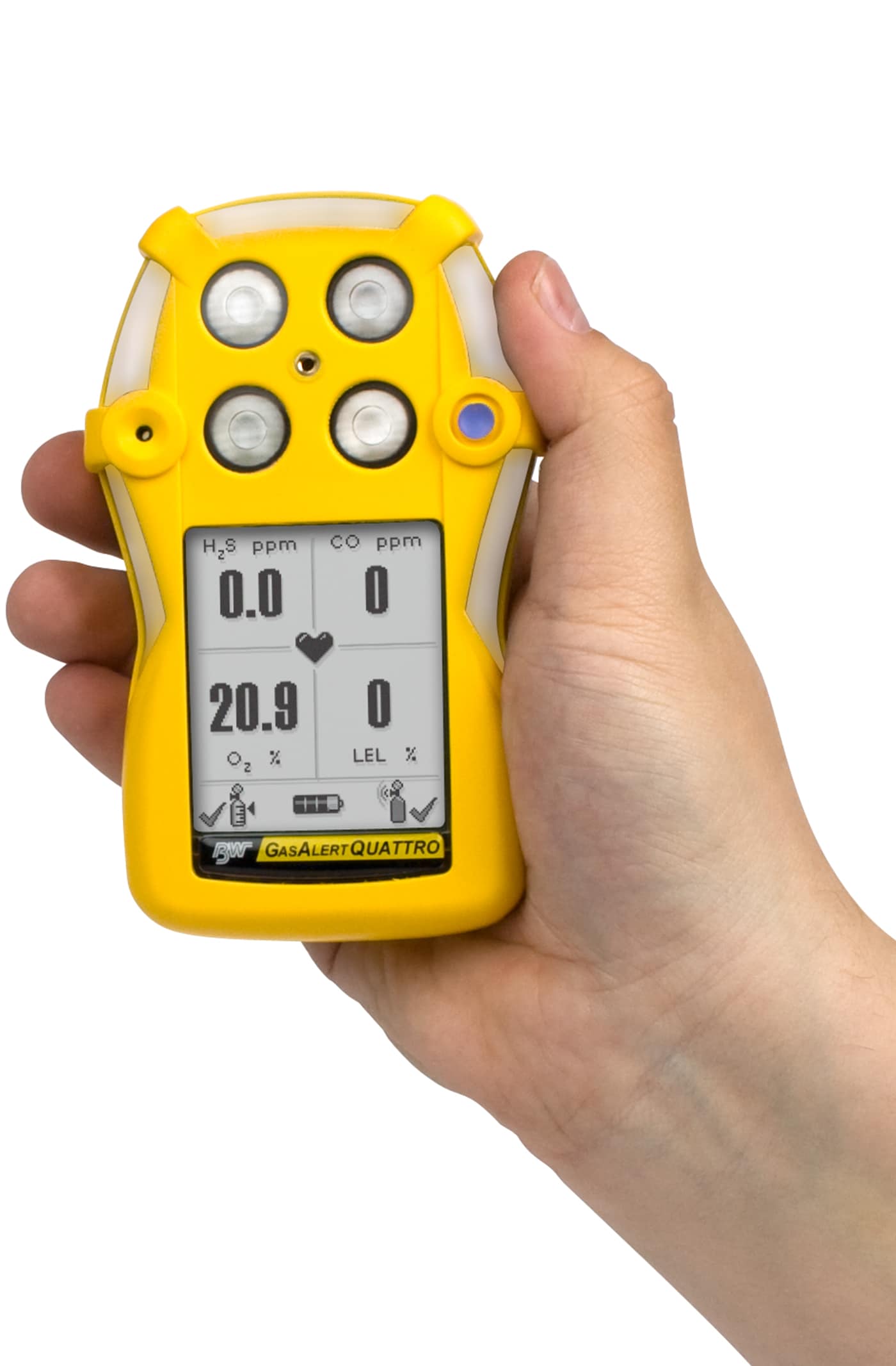 Four gas detector suitable for confined space entry – GasAlertQuattro ...